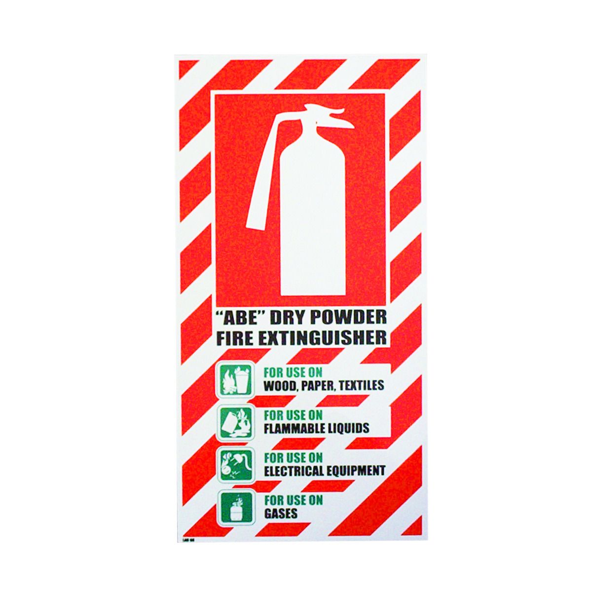 Sign Fire Protection Dry Powder - Oceania Gas